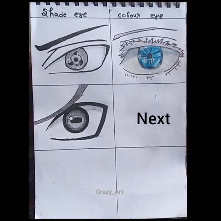 naruto shade eye drawing ️ ️ #drawing #animeart #shorts #viral # ...