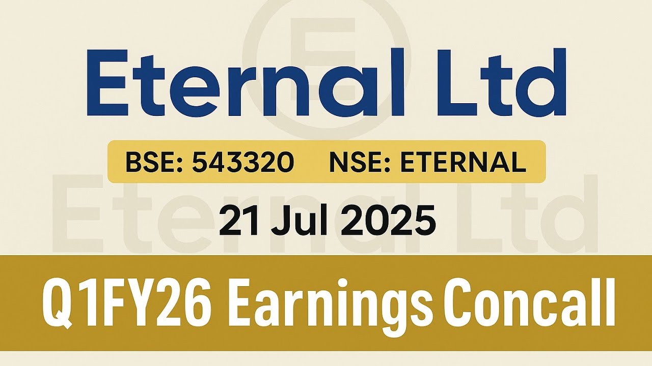 Eternal Ltd Q1FY26 Concall | Earnings Conference Call Q1 Results 2026 ...