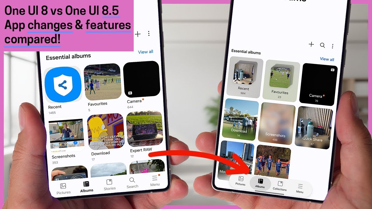 One UI 8.5 vs 8.0 - App Updates & New Features Compared! - YouTube