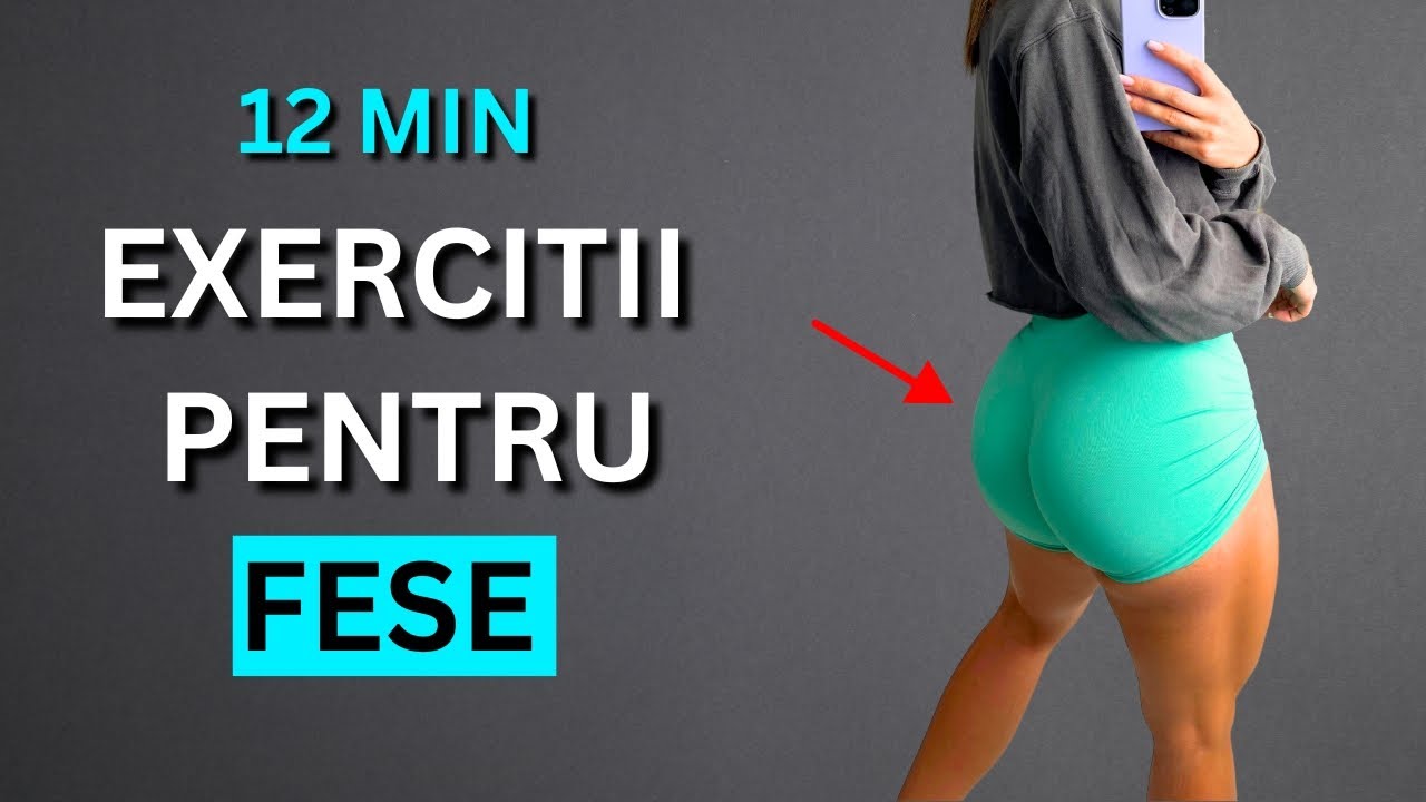 12 Minute Exercitii Pentru Fese Acasa - Bombare , Ridicare Si Crestere ...