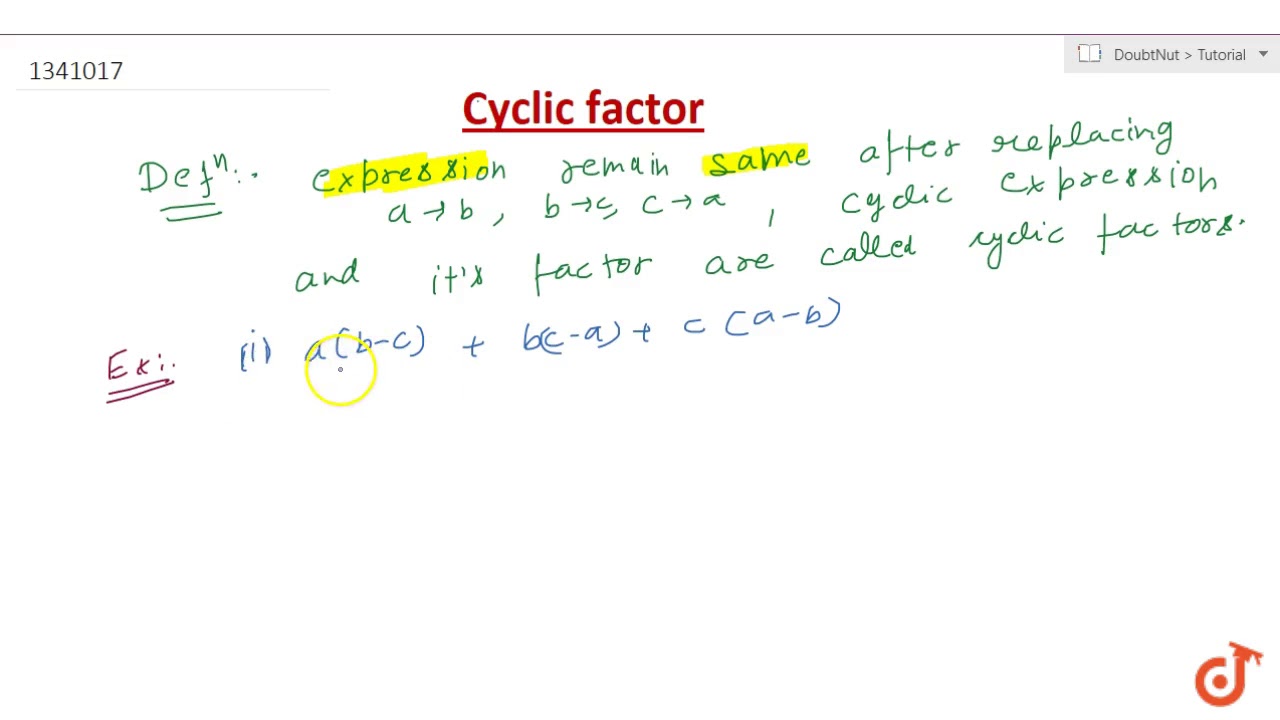 Cyclic Factors - YouTube