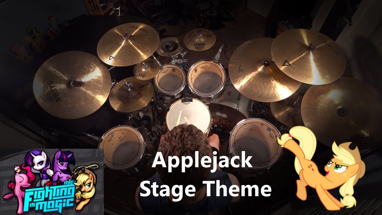 MLP Fighting Is Magic - Applejack Stage Theme (drum cover) - YouTube