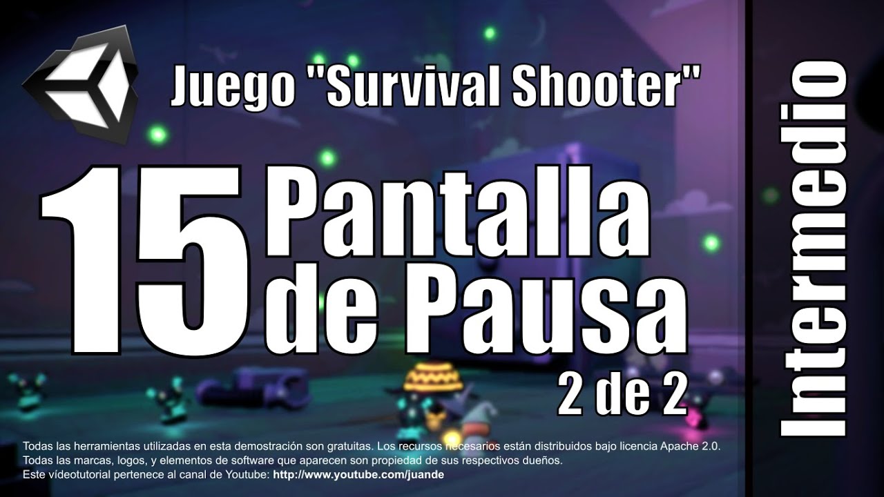15 - Pantalla de Pausa - 2 de 2 - Tutorial Survival Shooter en Unity ...