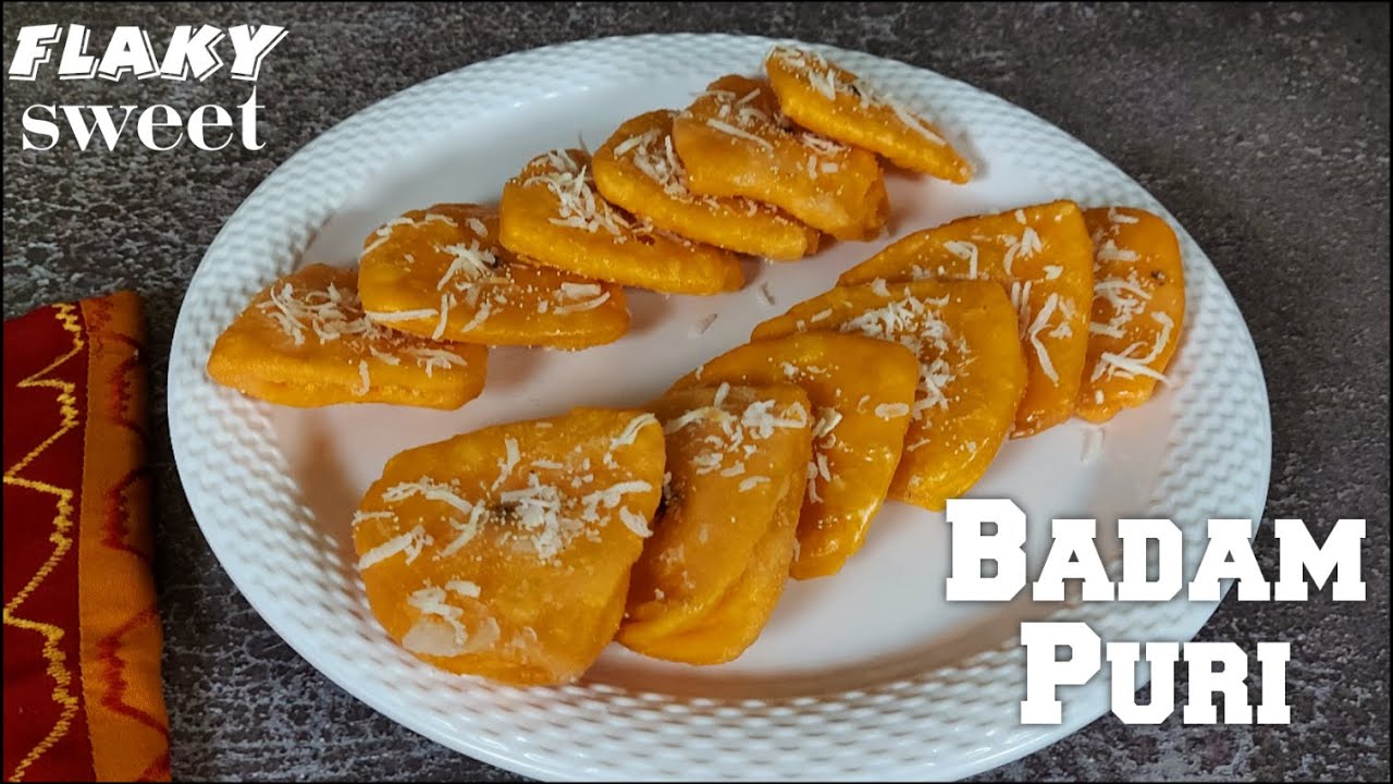 badam puri recipe | badam poori | badam puri sweet | ಬಾದಾಮ್‌ ಪುರಿ ...