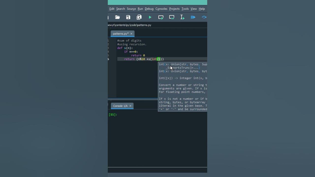 Python Sum Of Digits Pythonprogramming Youtube 