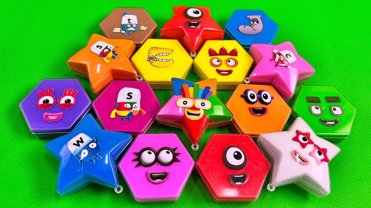 Numberblocks - Hunting Star, Hexagon Shapes with CLAY Coloring ...