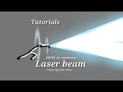 How to animate Laser beam in flipaclip tutorials - YouTube