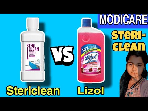 MODICARE || STERI CLEAN VS LIZOL || 👍👍 REAL DEMO 👍 - YouTube