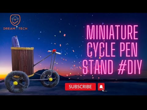 MINIATURE CYCLE PEN STAND #diy #miniature - YouTube