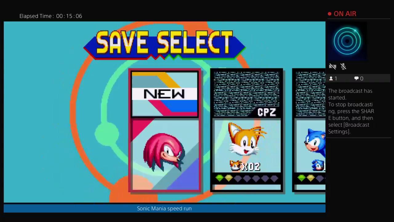 Sonic Mania speed run - YouTube