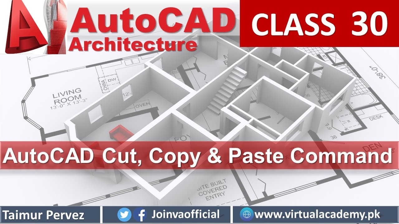AutoCAD Architecture 2017 Complete Video Lecture Cut Copy And Paste Command In AutoCAD 30 AutoCAD Architecture 2017 Complete Video Lecture Cut Copy And Paste Command In AutoCAD 30