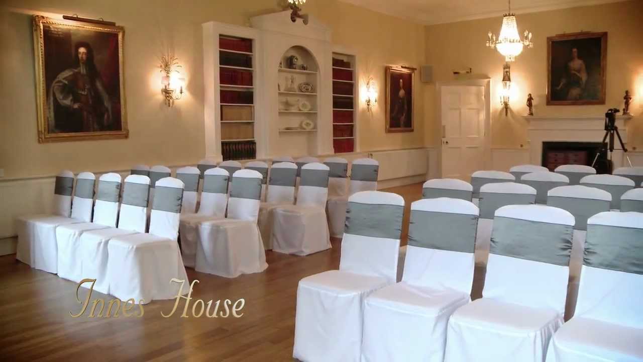 Innes House In Elgin Wedding Ceremony Seating Arrangement - YouTube