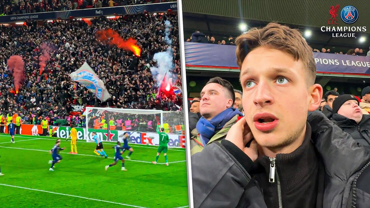The Moment PSG Knock Liverpool OUT the Champions League - YouTube