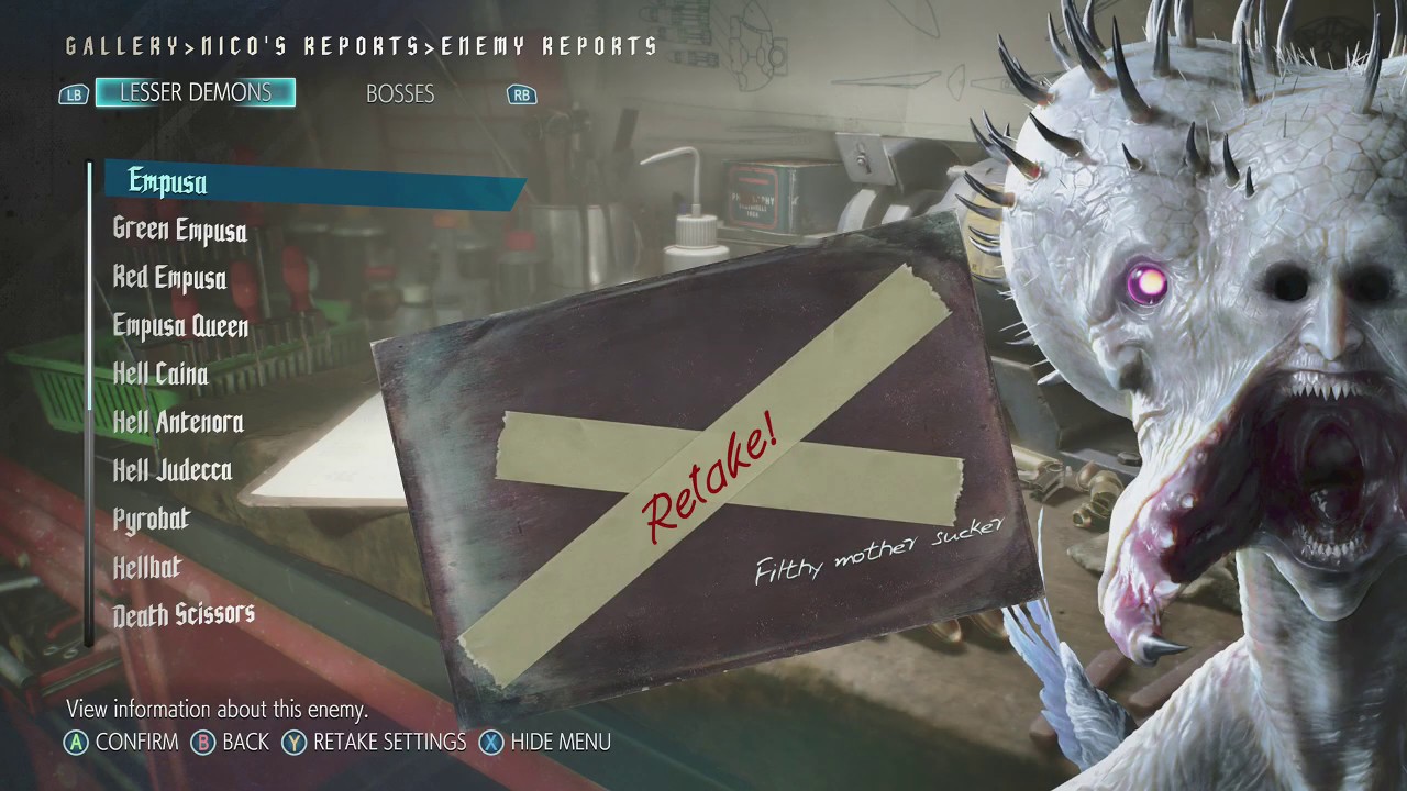 Devil May Cry 5 All Enemy Reports Lesser Demons - YouTube