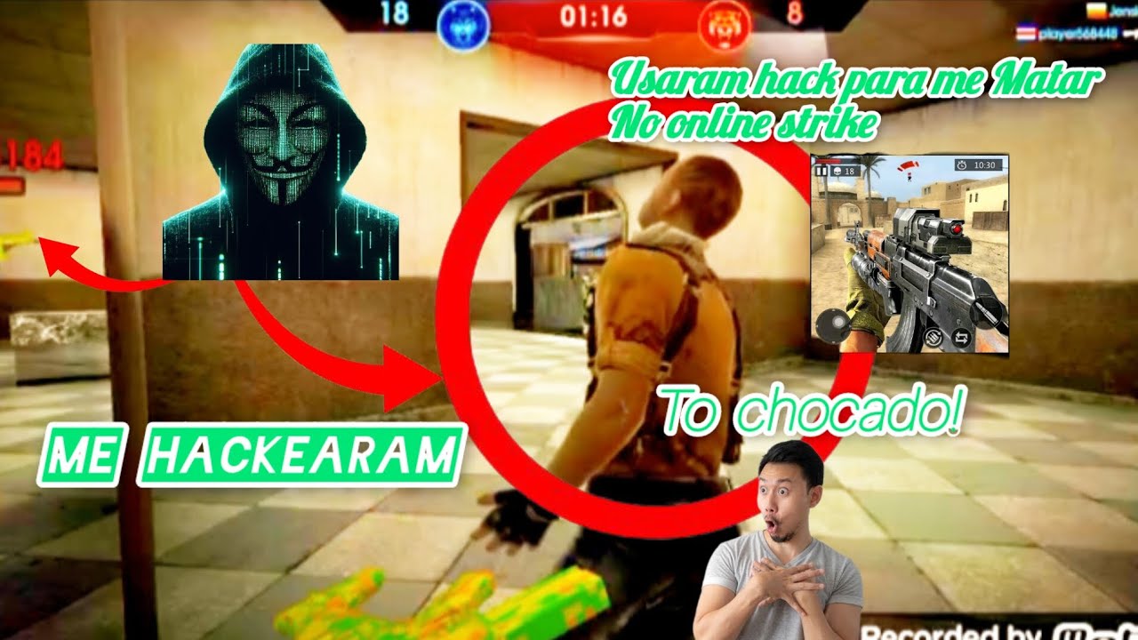 Fui hackeado durante uma partida no #onlinestrike @Nicolas_edits2304 ...