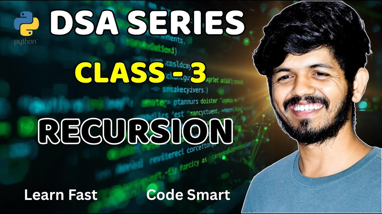 Recursion in Python | DSA for Beginners to Advanced | Code With Jalandhar - YouTube