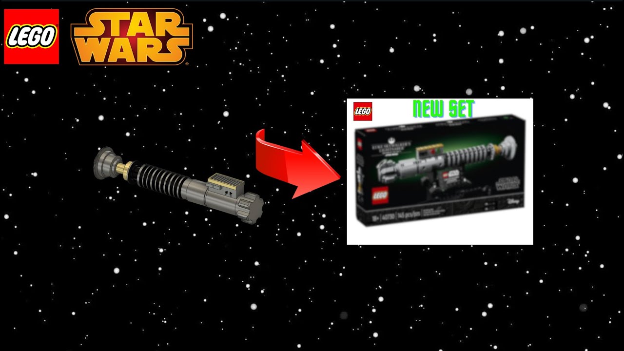 NEW LEGO STAR WARS LUKE SKYWALKER'S GWP LIGHTSABER!! - YouTube