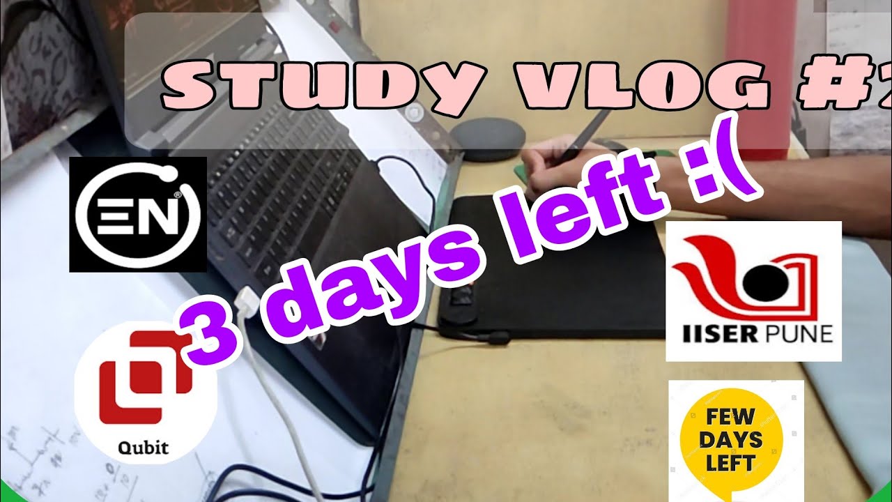 IAT STUDY VLOG #2 IISER APPTITUTE TEST 2024 #iat2024 - YouTube