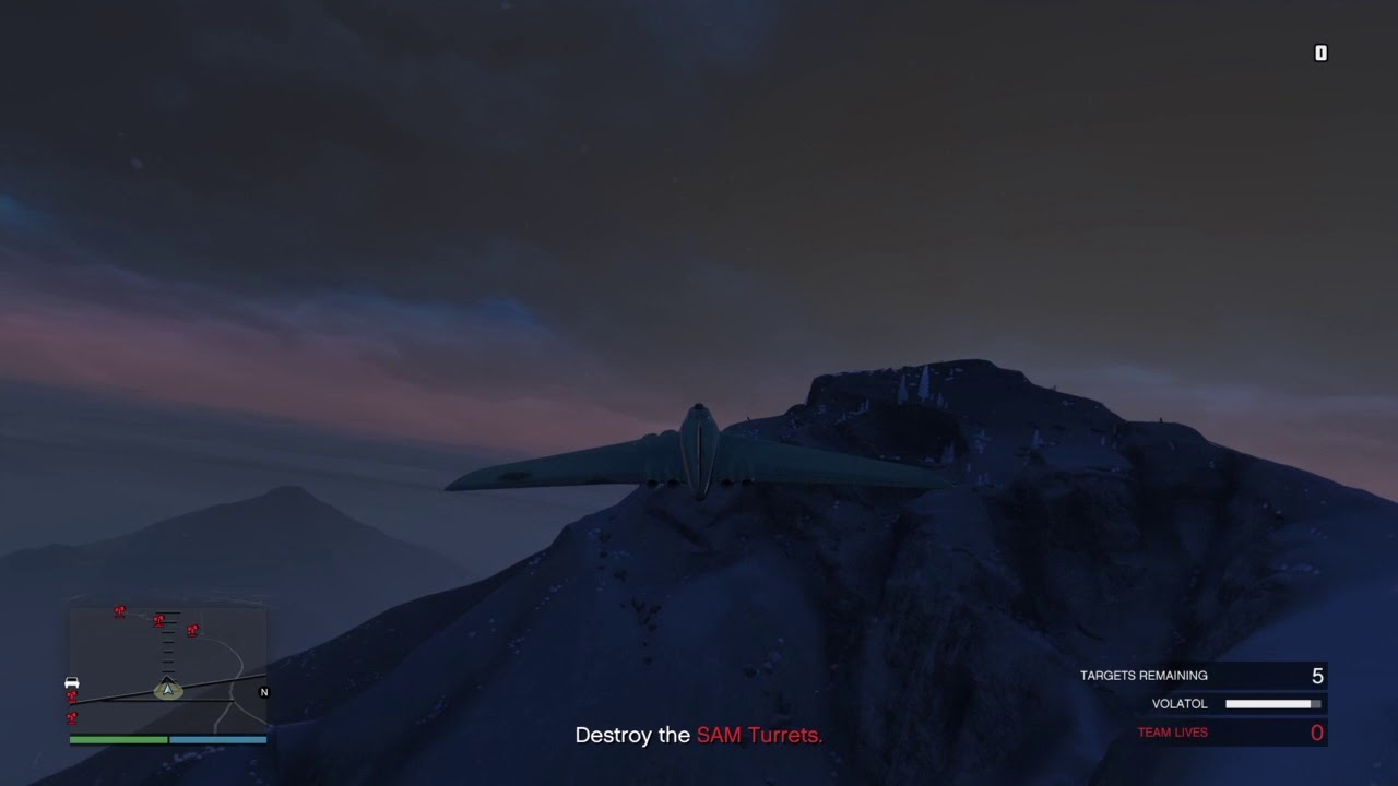 GTA 5 - Volatol mission Air Defences in snow - YouTube