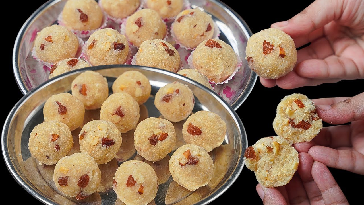 Semolina Coconut Ladoo | 10-Minute Instant Sweet Recipe | Suji Laddu ...