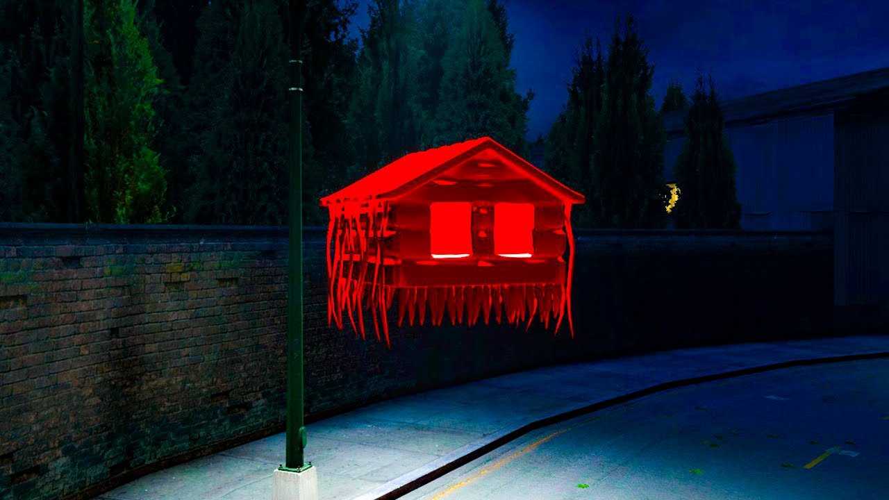 too realistic RED HOUSE HEAD IN CITY - YouTube