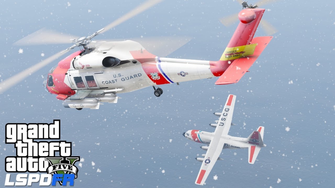 GTA 5 LSPDFR USCG Coastal Callouts |Snow Day Rescue During A Blizzard ...