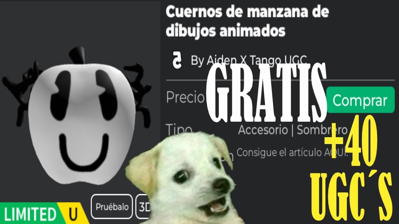 Consigue 40 UGC´s limitados gratis en roblox alas y mas items - YouTube