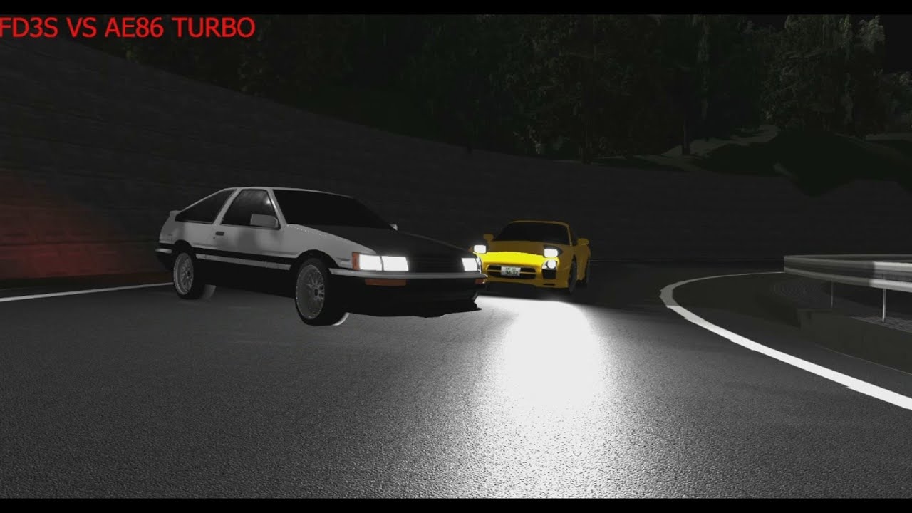 FD3S VS AE86 Supercharger Rematch (Roblox Remake)(Initial D) - YouTube