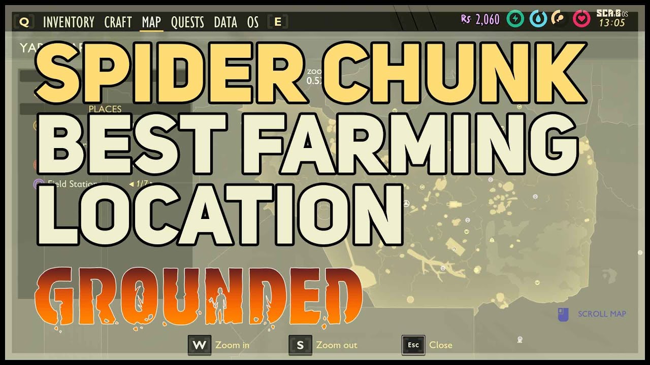 Best Spider Chunk Farming Location Grounded - YouTube
