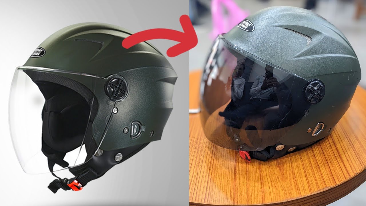 STUDDS RAY HELMET GLASS REPLACEMENT #helmet #studds - YouTube