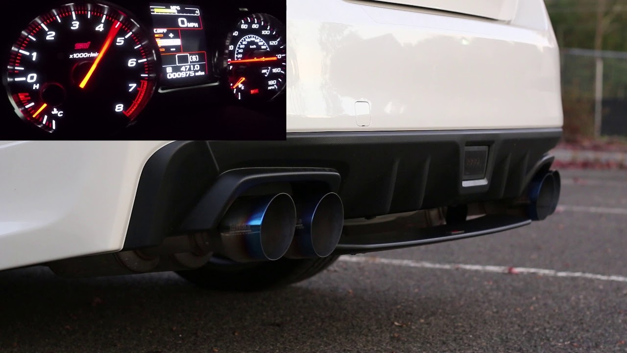 Invidia R400 Catback @ Subaru WRX STI 2019 - YouTube