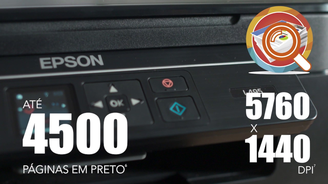 Multifuncional Epson EcoTank L495 - YouTube