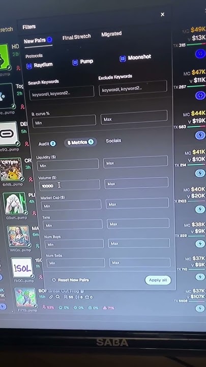 Comment trader les memecoins avec Axiom Pro? #solana #memecoins - YouTube