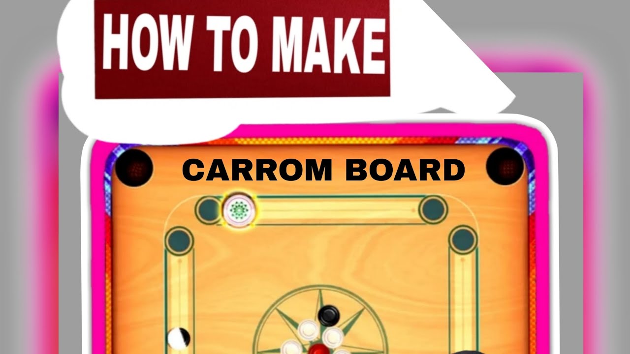 How to make carrom board 😱🛹।। कैरम बोर्ड कैसे बनाते है।। How to play ...