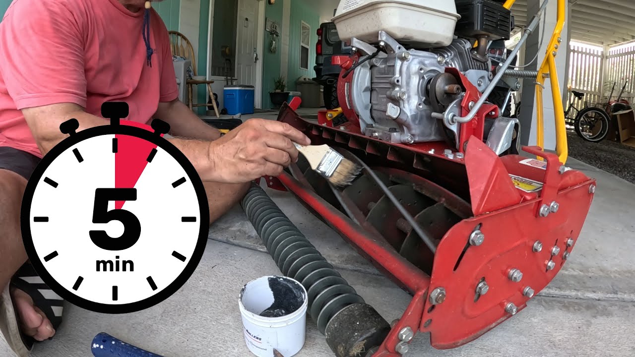 Back Lap Reel Mower - YouTube