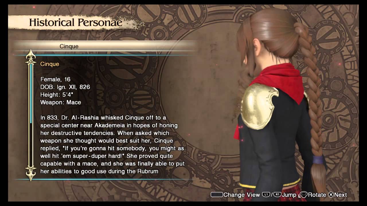 FINAL FANTASY TYPE-0 HD Cinque reference - YouTube