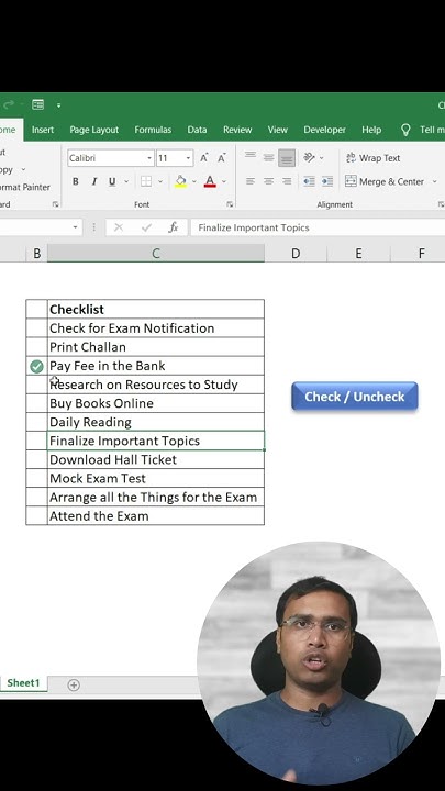 Use Macro to Create Checklist in #Excel🔥 #Reels - YouTube