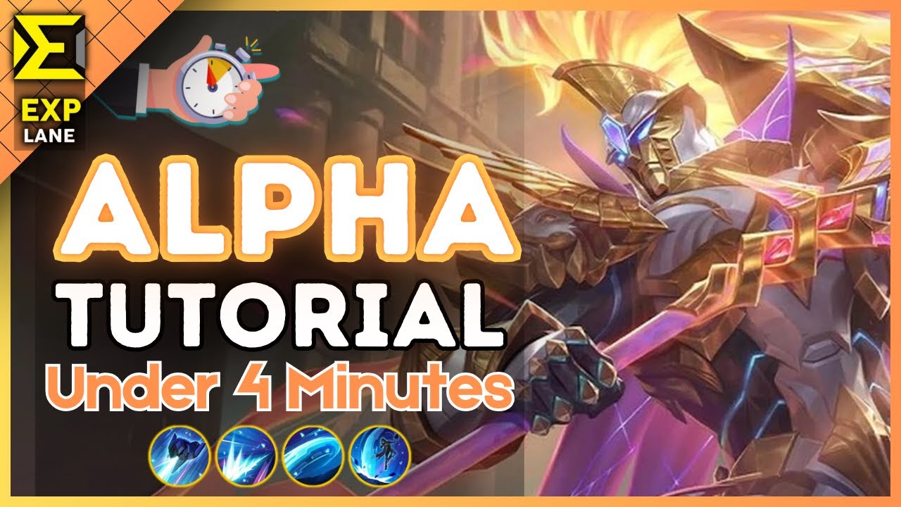 4-Minute Alpha Tutorial in the EXP Lane || (MLBB S38) 2025 - YouTube
