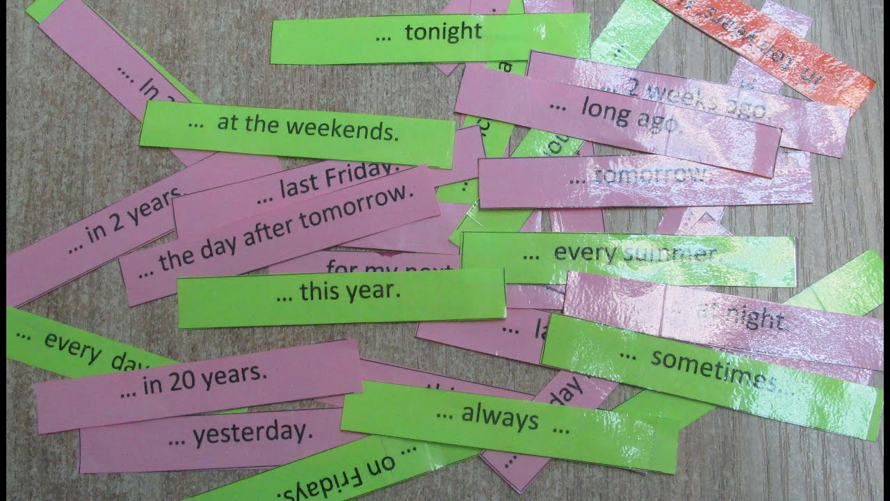 Time markers. Speaking Grammar for Elementary Students - YouTube