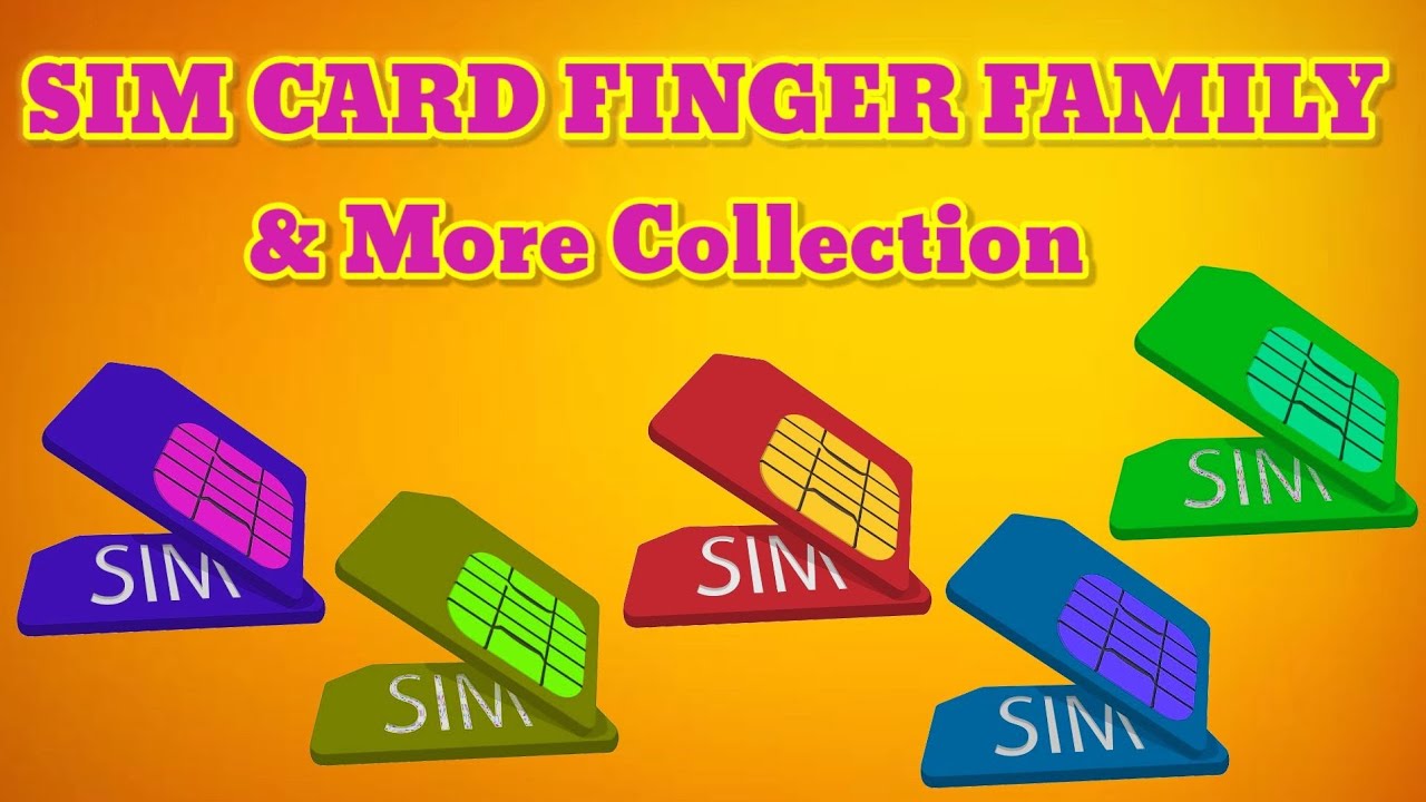 SIM Card finger family Collection |SIM Card Finger Family Song | Top 60 ...