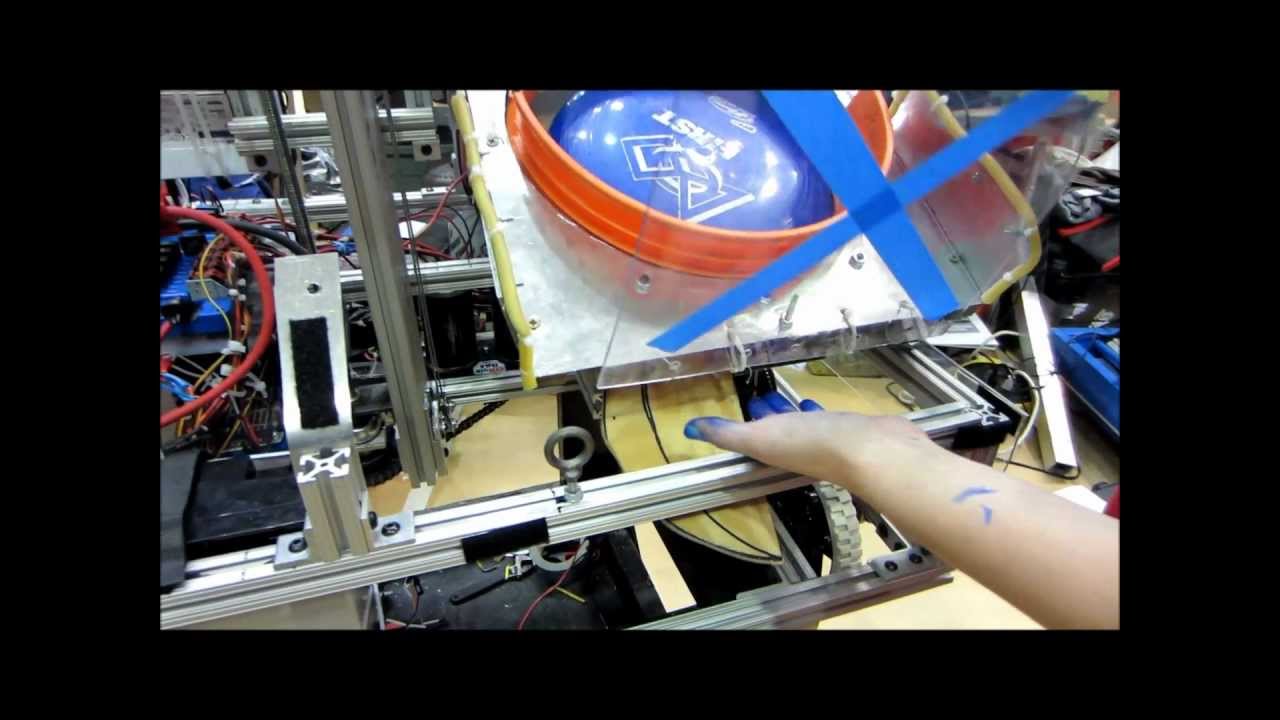 Rundown of the Roaring Riptide's 2013 Robot: Frisbee Shooter - YouTube