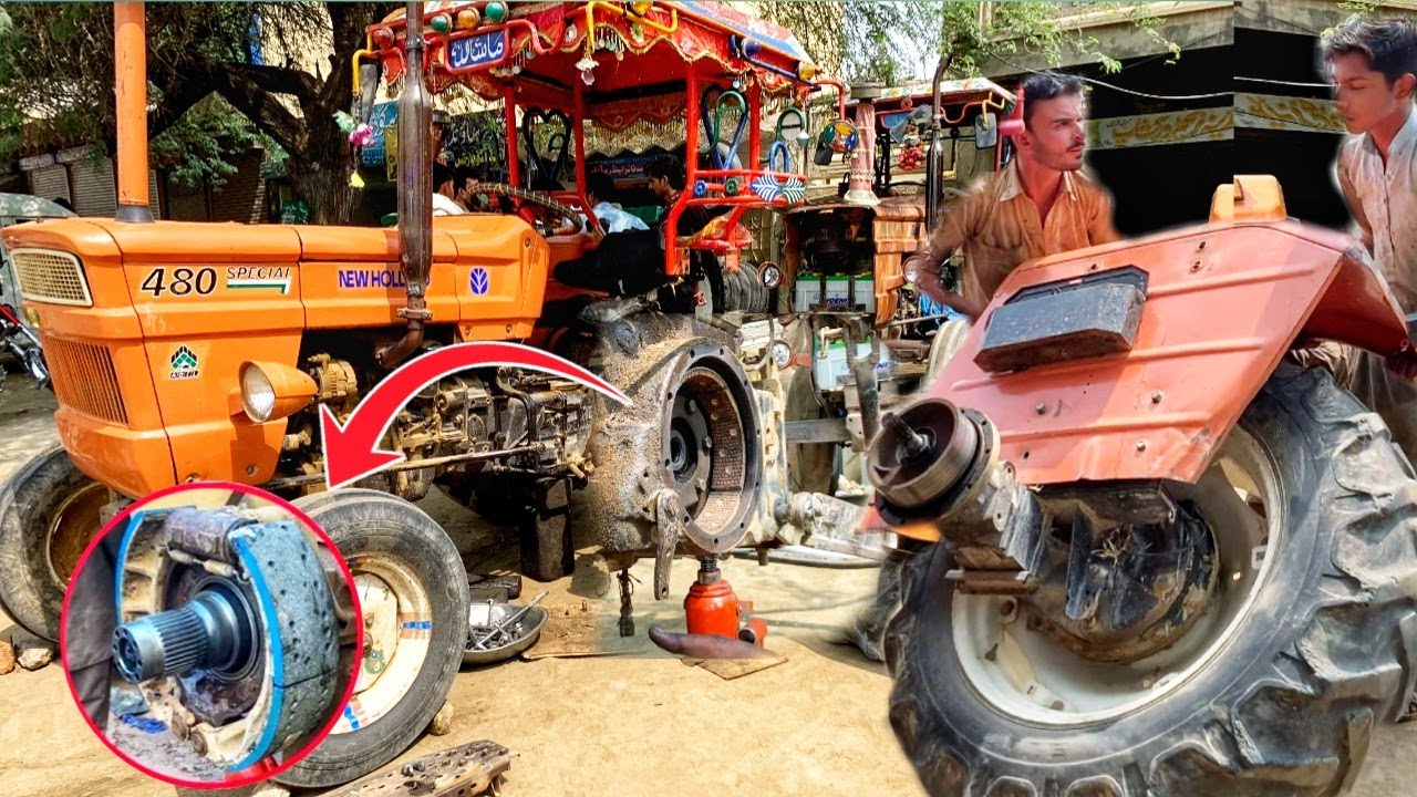 How expert mechanic changed the brake band of tractor | Fully Process ...