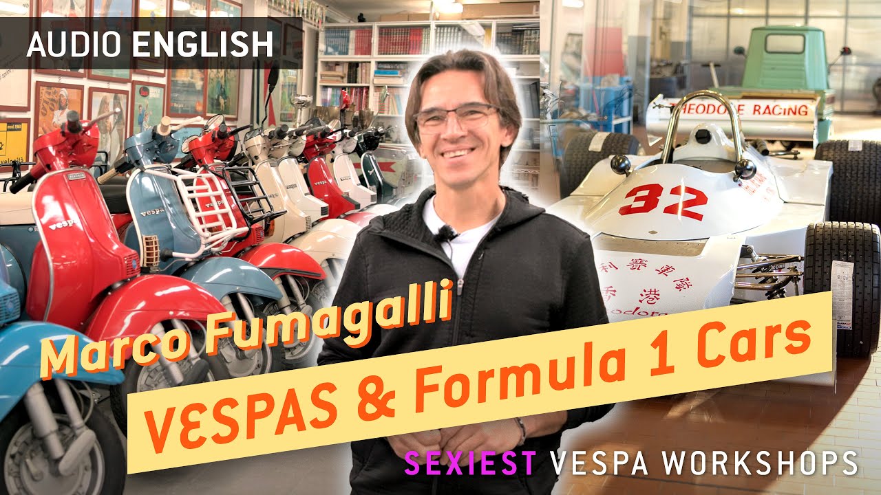Marco Fumagalli's VESPA Paradise & FORMULA 1 Treasures | SEXIEST VESPA WORKSHOPS 🛵🔧 - YouTube