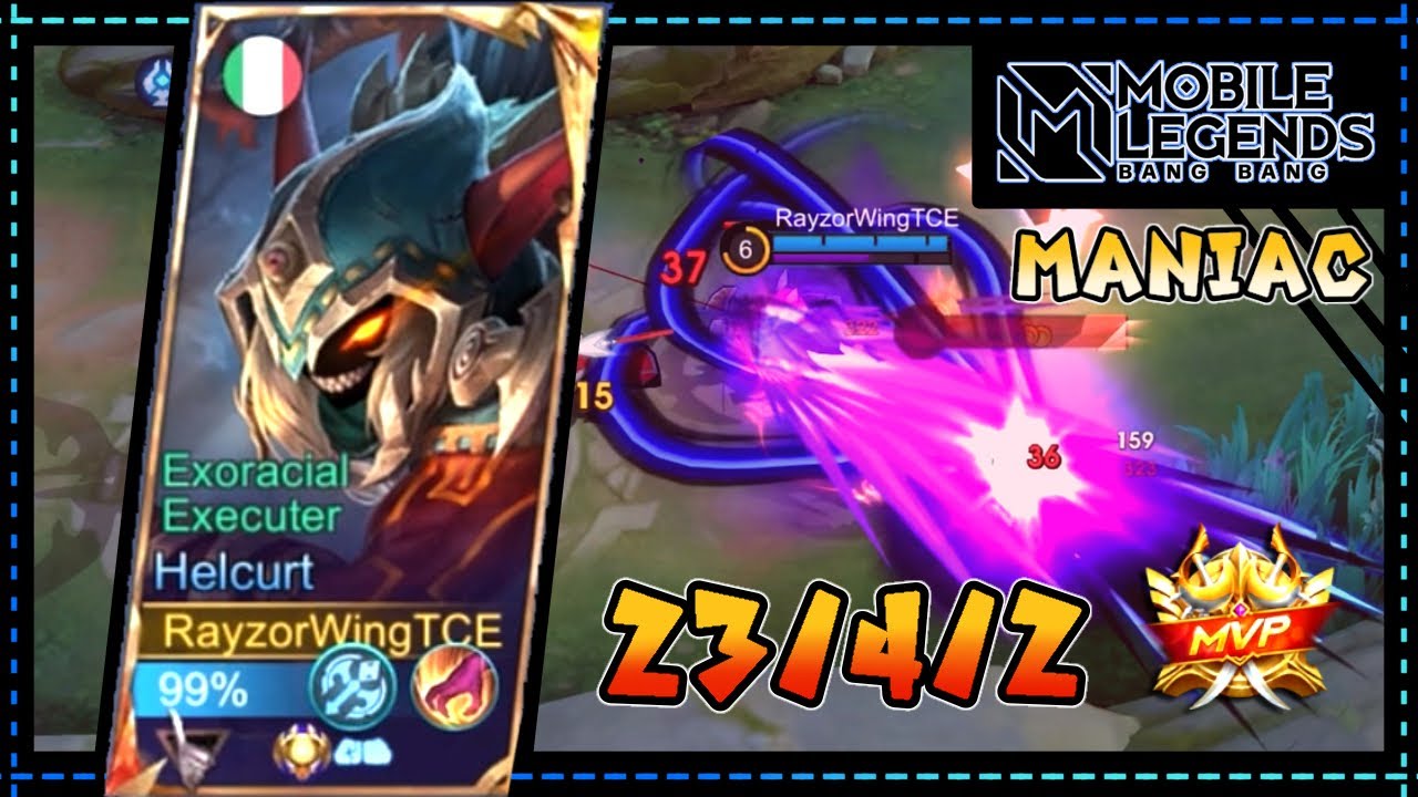 MLBB Gameplay~ Helcurt MANIAC intense play - YouTube