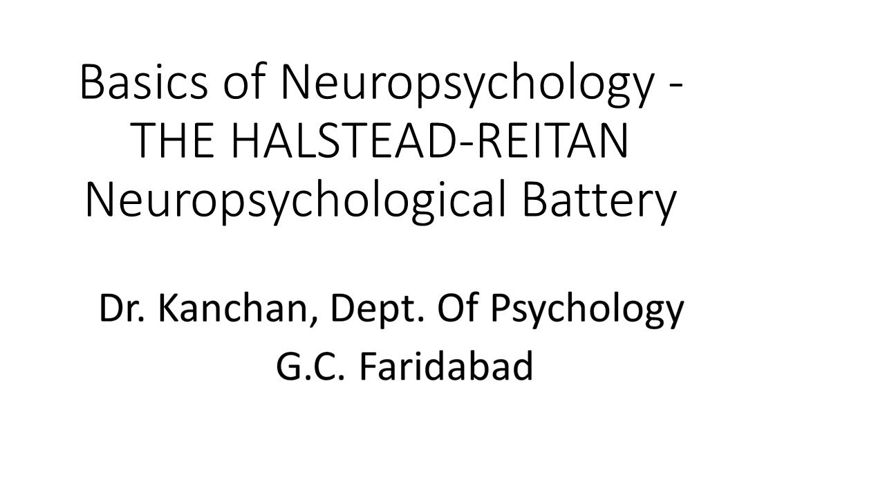 Basics Of Neuropsychology THE HALSTEAD REITAN Neuropsychological basics-of-neuropsychology-the-halstead-reitan-neuropsychological