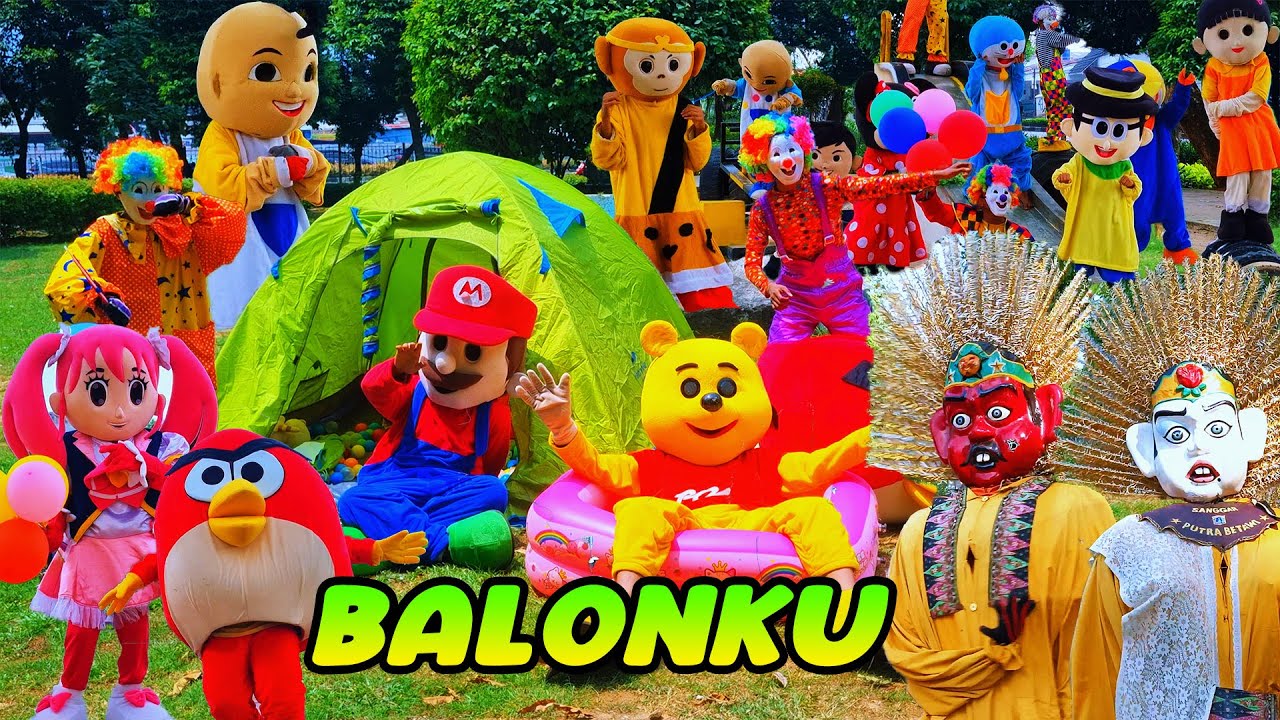 BALONKU ADA LIMA WARNA WARNI KARAKTERNYA- BADUT LUCU JOGET MIX ONDEL ...