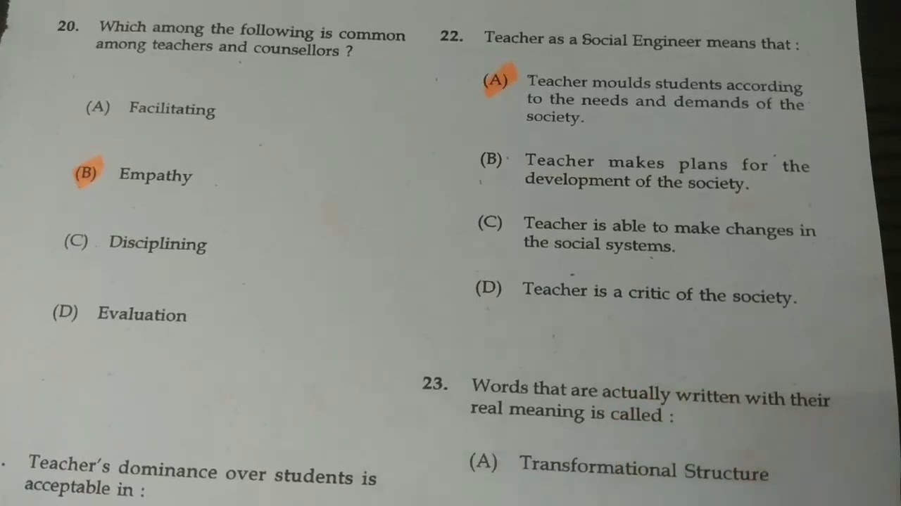 KTET Category 3 Previous Year Question Papers And Answer Key part 3 ktet-category-3-previous-year-question-papers-and-answer-key-part-3