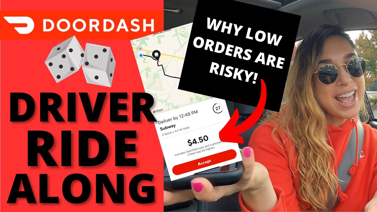 DoorDash Driver Ride Along Food Delivery | Risky Low Orders | (Part 1 ...