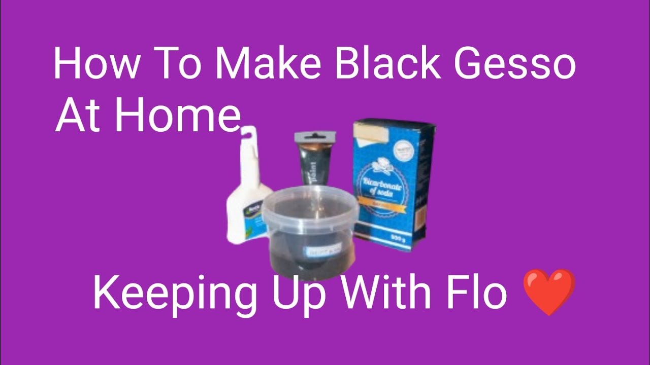 How To Make Black Gesso At Home. - YouTube