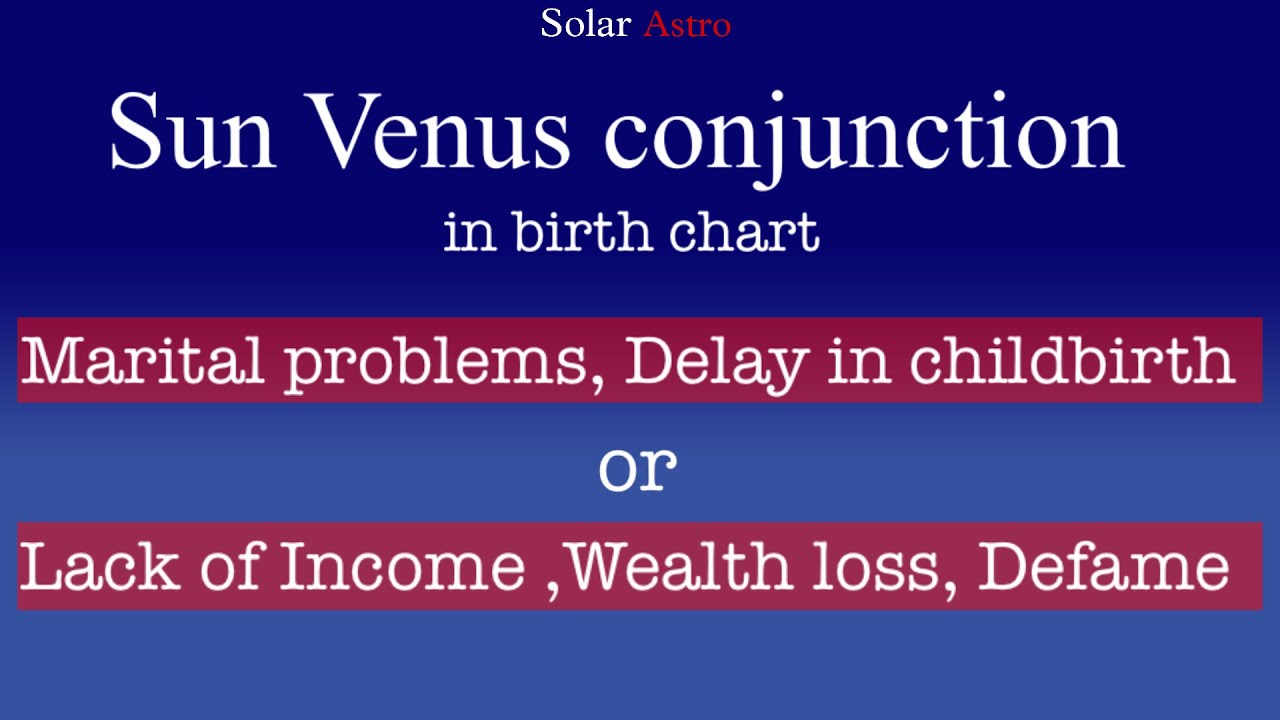 Sun Venus conjunction - YouTube